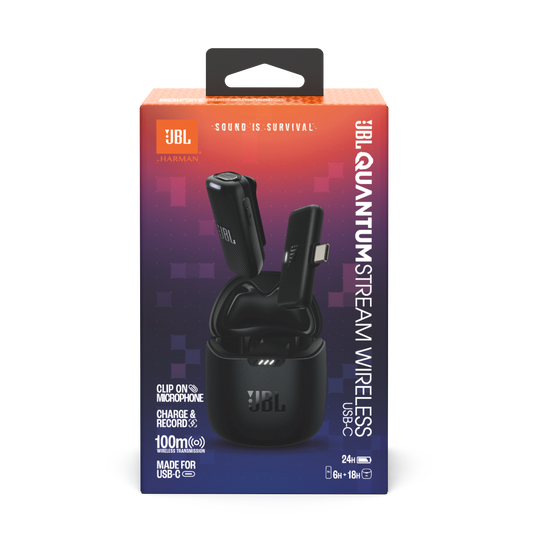 JBL Quantum Stream Wireless USB-C | Micrófono inalámbrico portátil para streaming